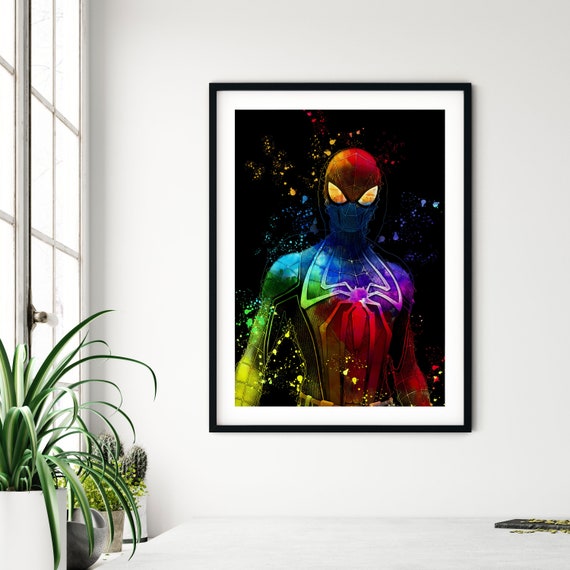 Spiderman Abstract Art