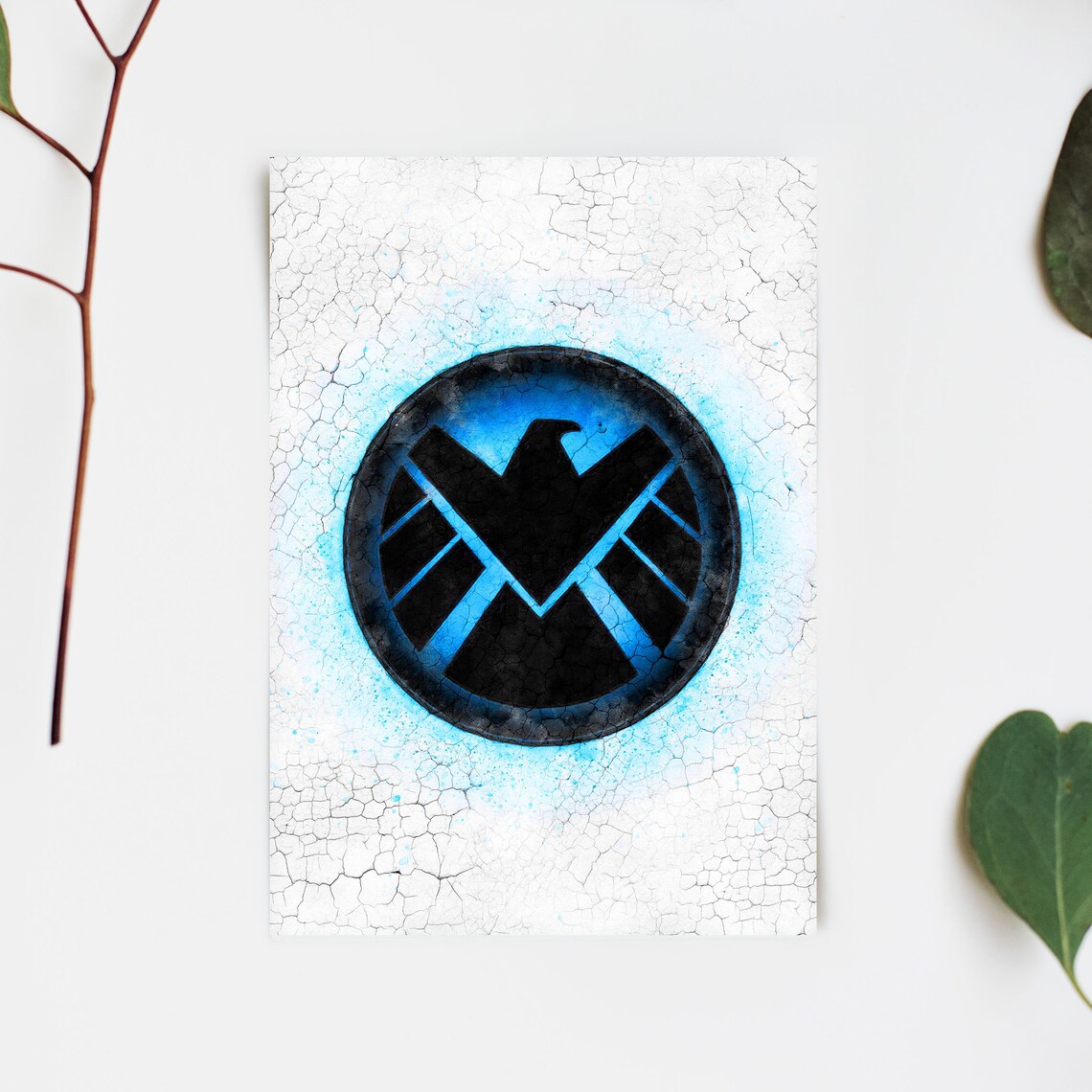 Agents of Shield Marvel Poster S.H.I.E.L.D Logo Wall Art | Etsy UK