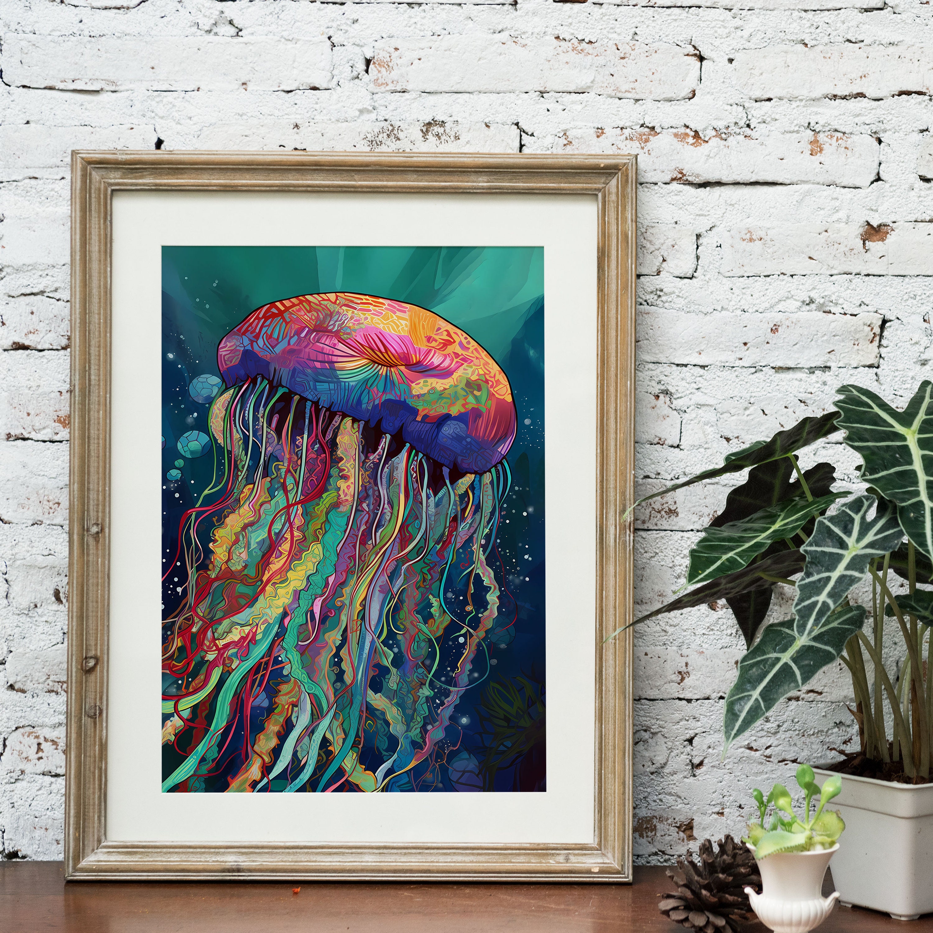 Abstract Jellyfish Painting