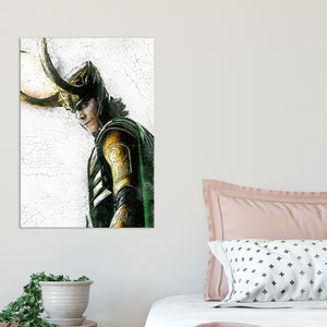 Loki Wall Art Print Tom Hiddleston the Avengers Endgame | Etsy