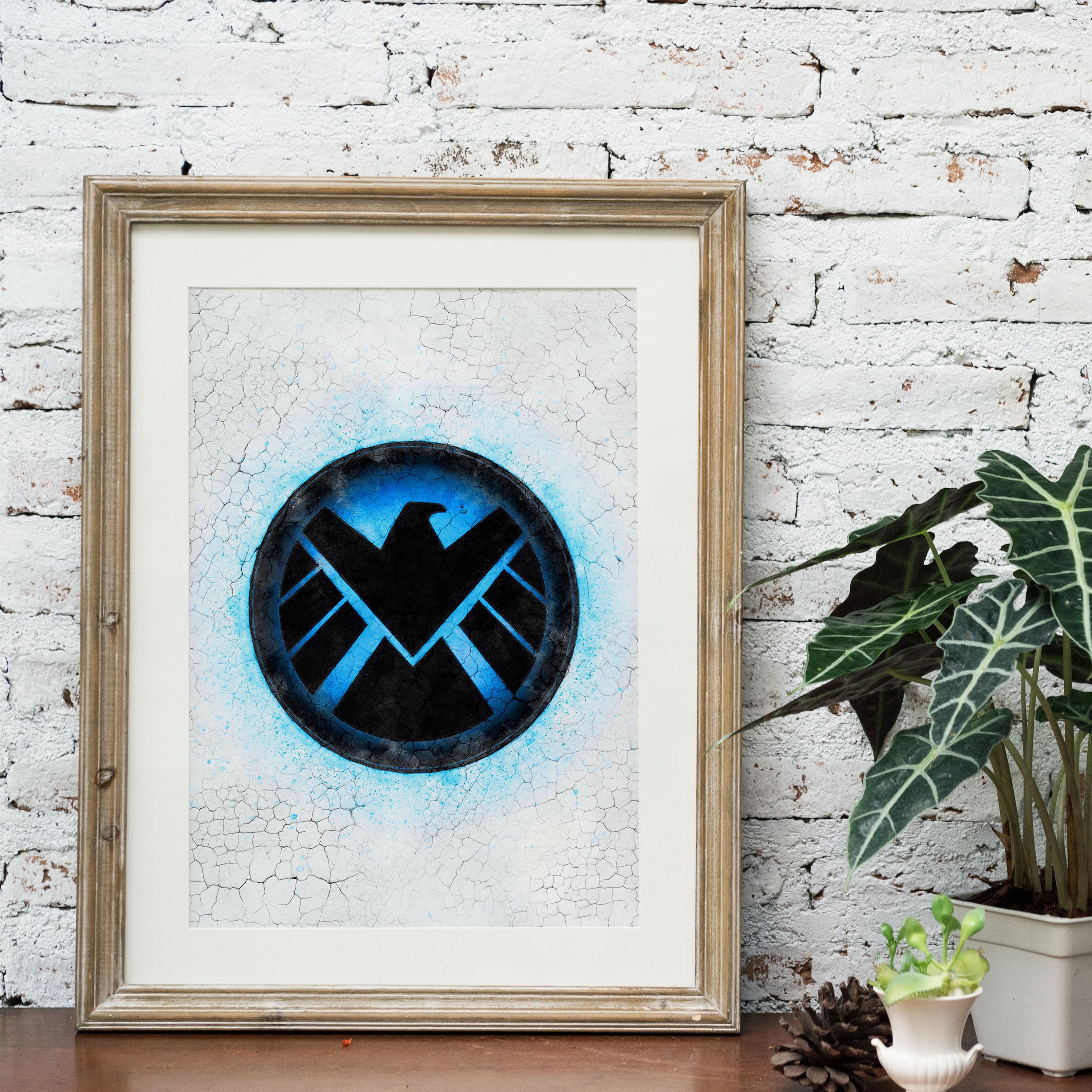 Agents of Shield Marvel Poster S.H.I.E.L.D Logo Wall Art - Etsy UK