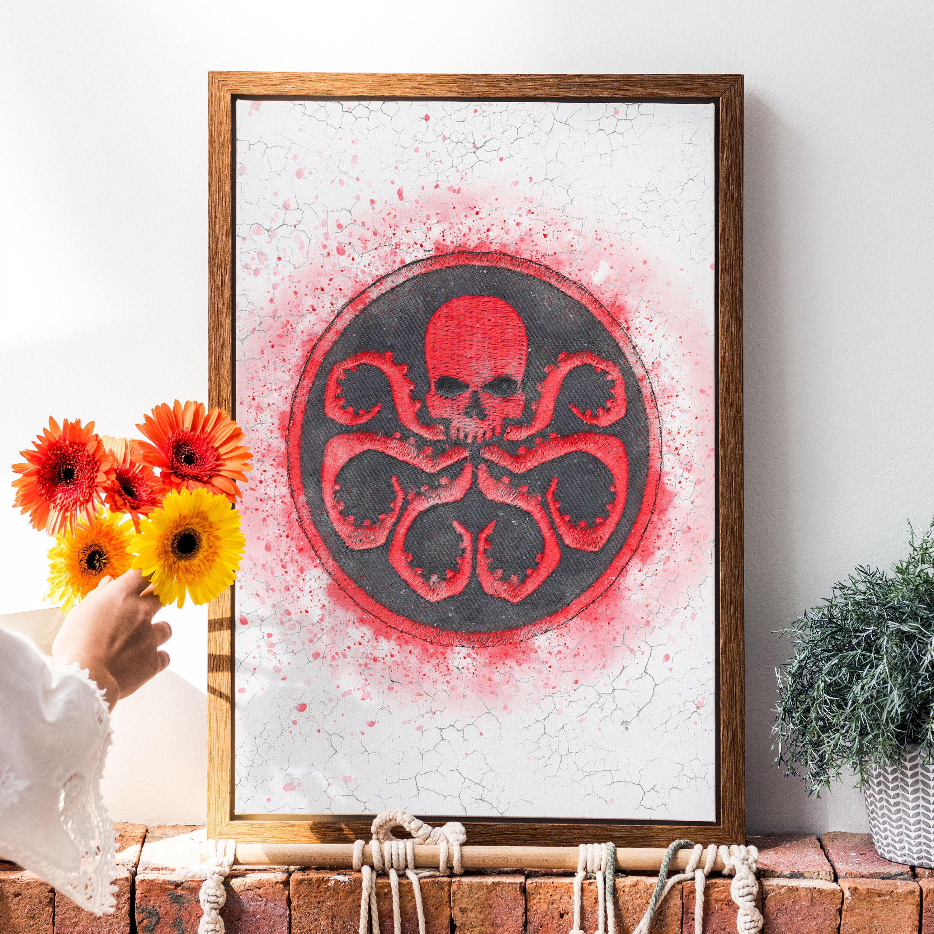 Red Skull Hydra Symbol