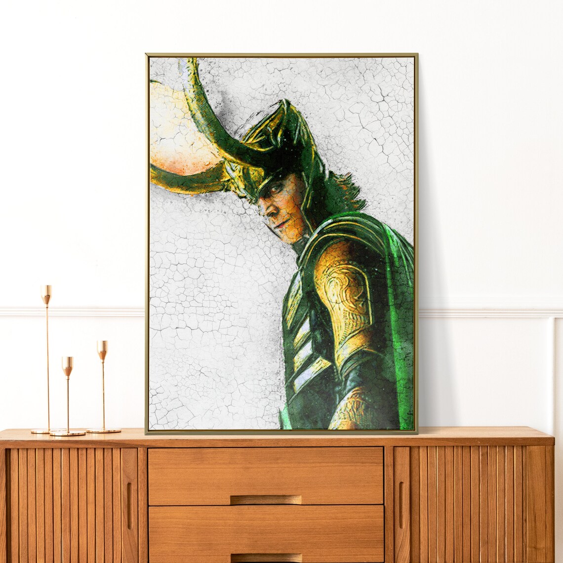 Loki Wall Art Print Tom Hiddleston the Avengers Endgame | Etsy