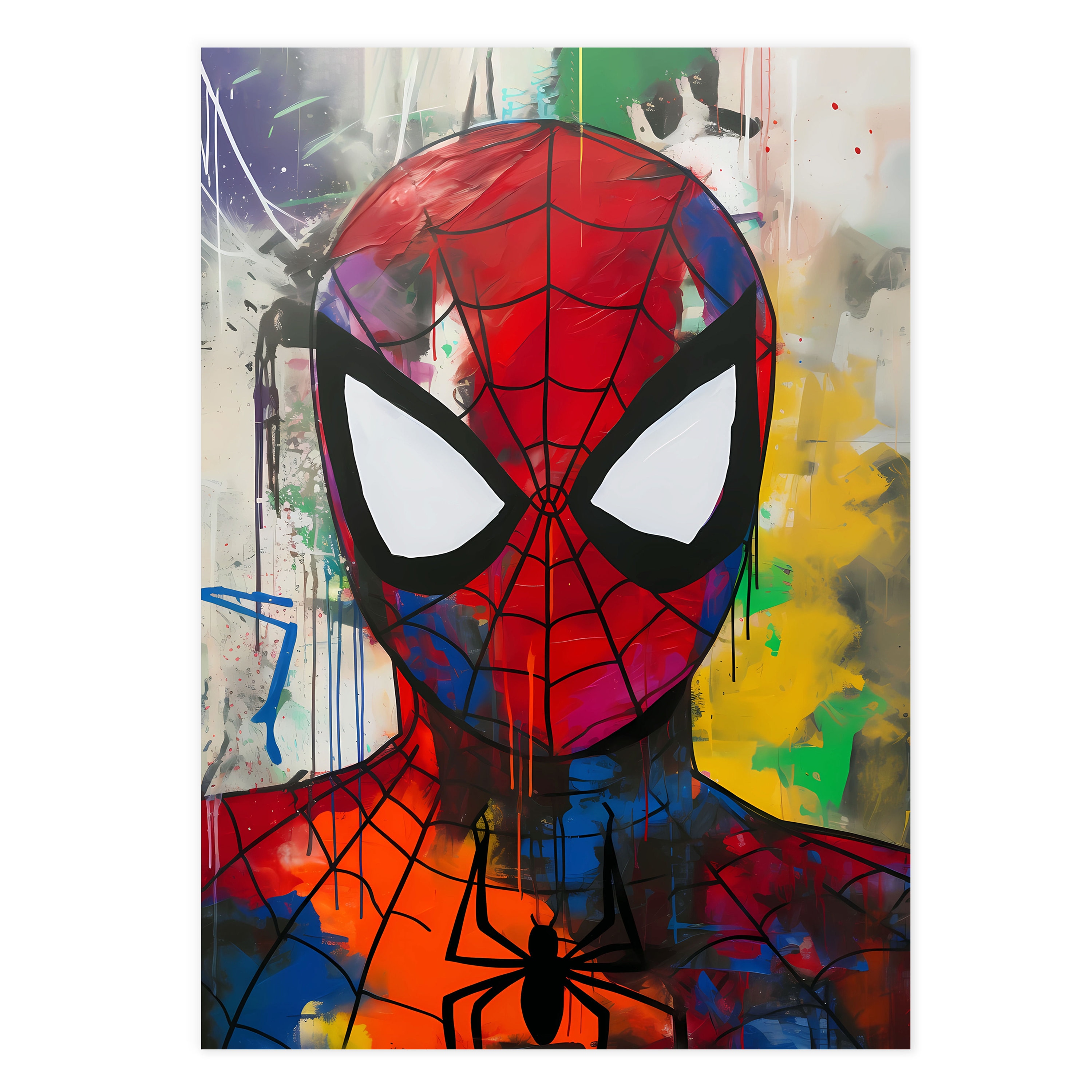 Spiderman Abstract Art