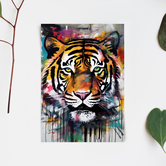 Abstract Tiger Face