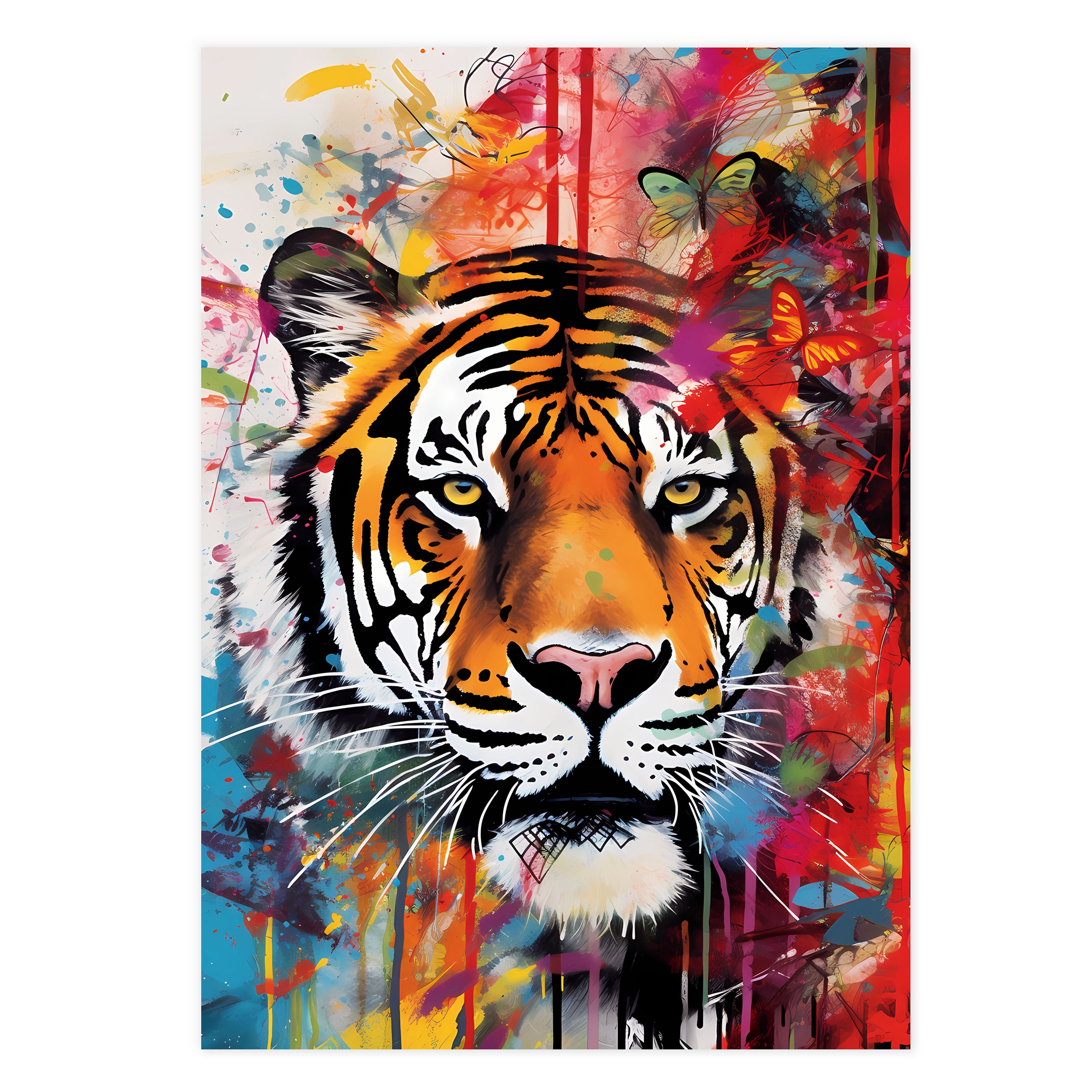 Abstract Tiger Face