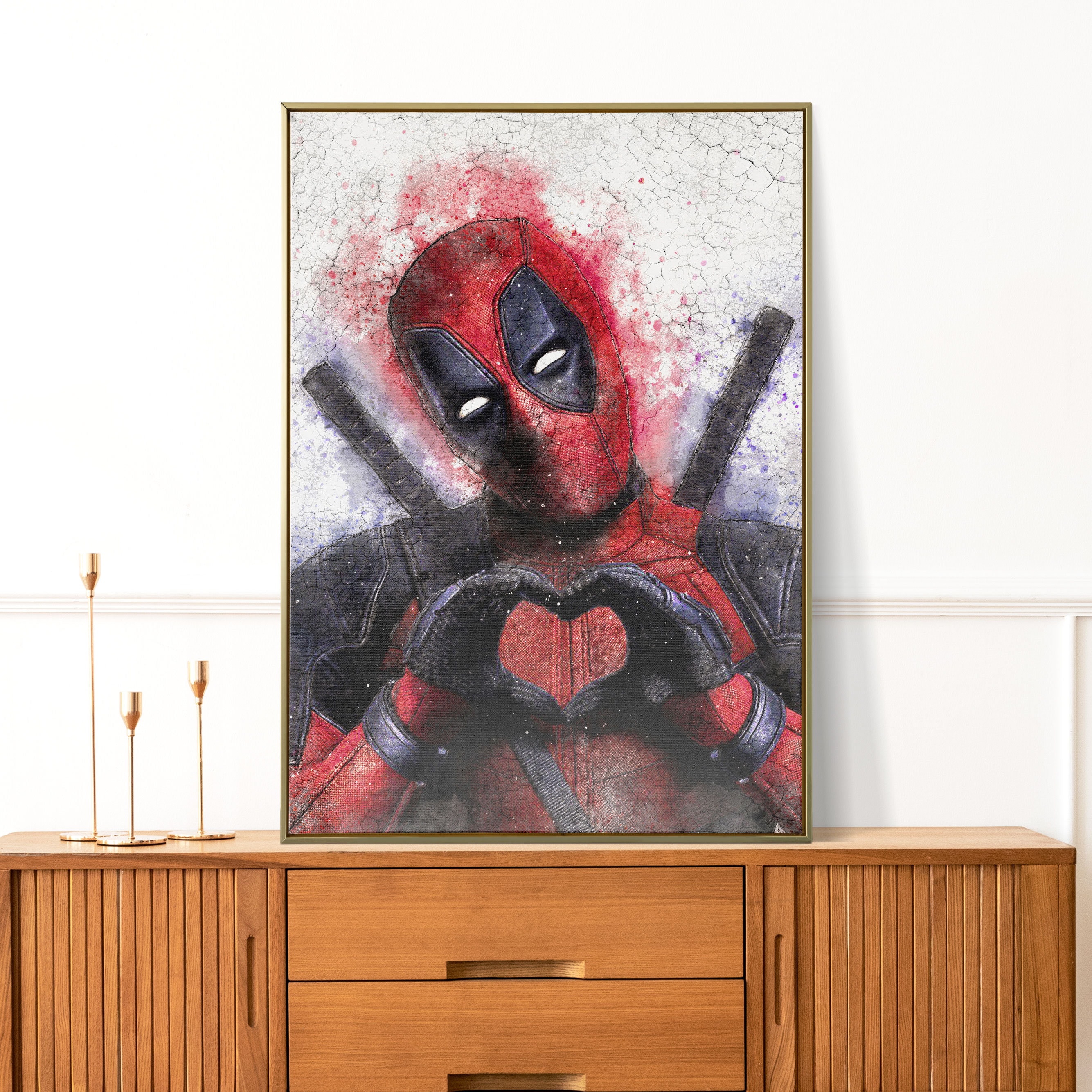 Deadpool Love Poster Marvel Fine Art Print Deadpool | Etsy UK
