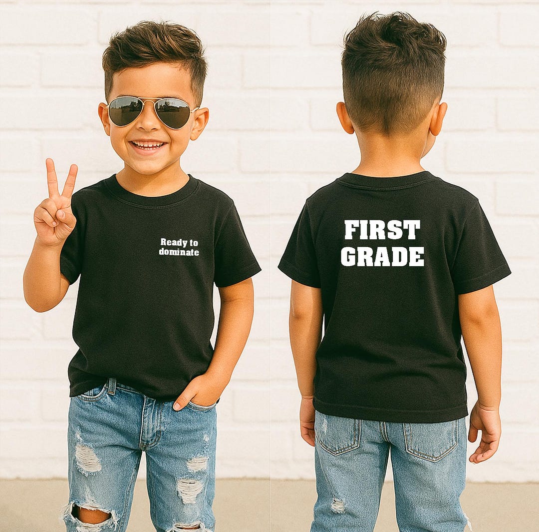 First Grade Shirt, Back to School Tee, First Grader Shirt for Boys, 1st ...