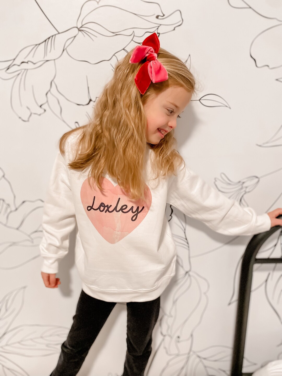 Girls Valentines Outfit Personalized Valentine's - Etsy
