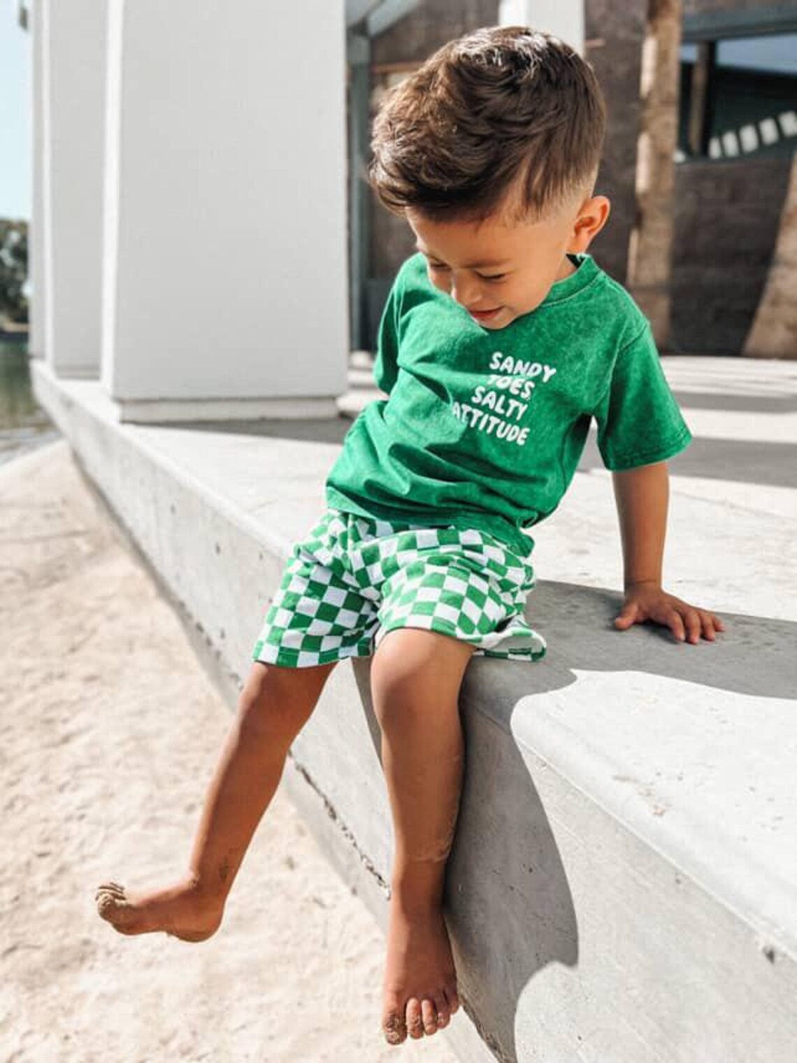 Sandy Toes, Salty Attitude - Kids Summer Shirt - Boys Beach Tee - Etsy