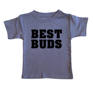 Best Buds Sibling Toddler & Kids Tee | Toddler Shirt | Trendy Graphic ...