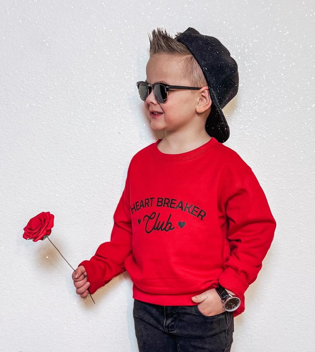 Heart Breaker Club, Boys Valentines Day Sweatshirt | Kids Vday Sweater ...