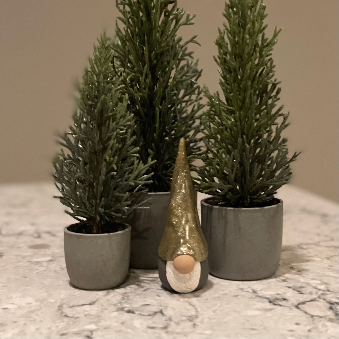 Large Scandinavian Gnome (tomten) With Gold Sparkle Hat - Etsy