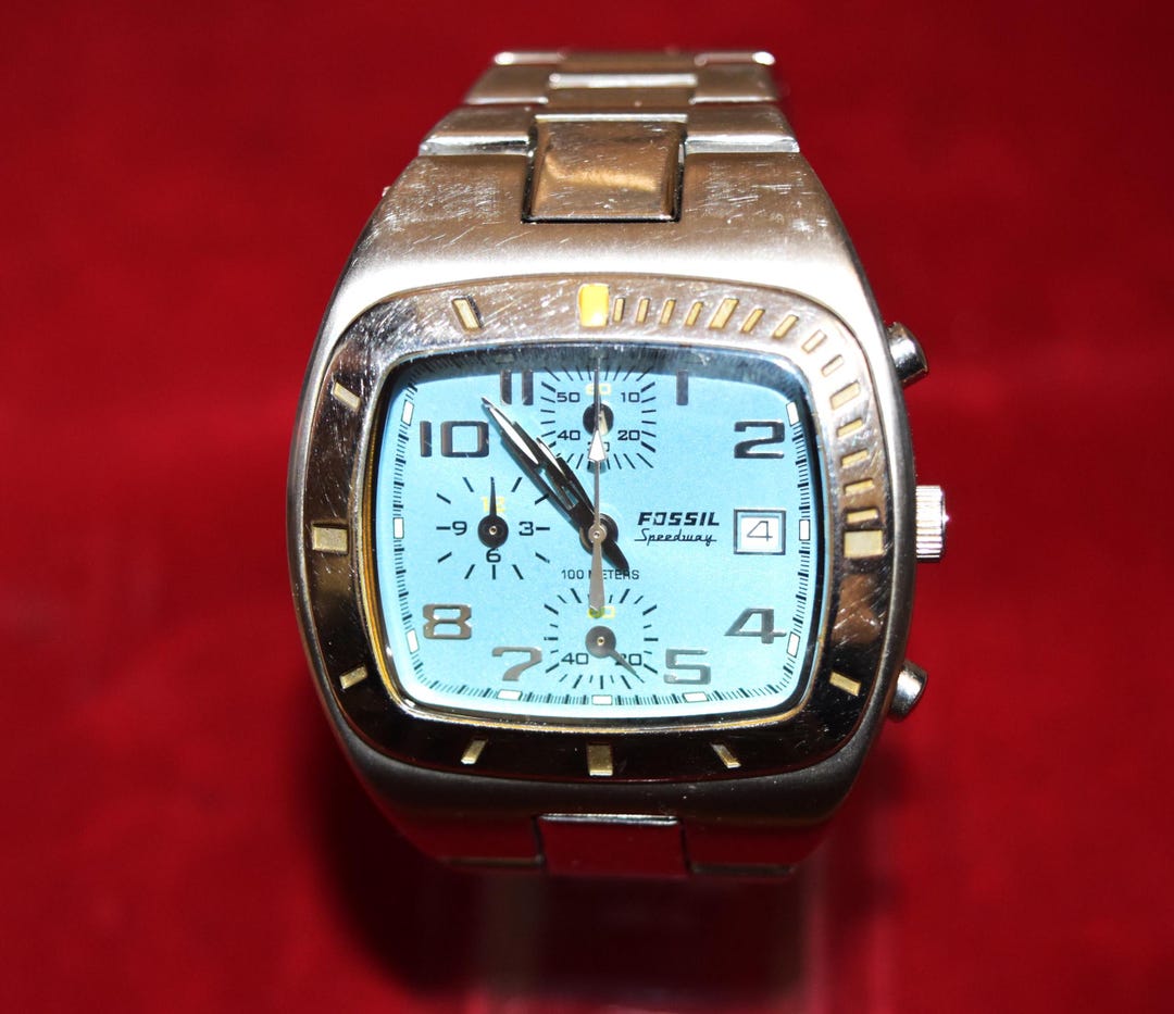 Fossil Blue Speedway Chronograph 100M Wristwatch CH-2324 5 1/2 BAND - Etsy