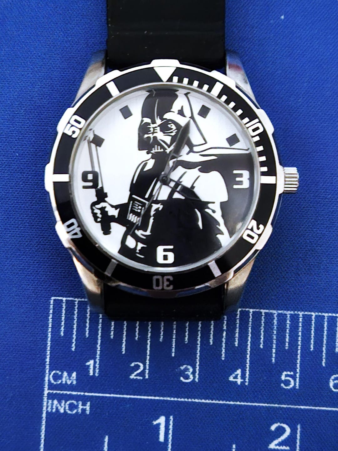 Star Wars RARE Darth Vader Silhouette Analog Watch Accutime Japan Mov't ...