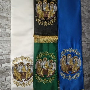 Embroidered Gospel Bookmarks, Set for Orthodox Church. Embroidered ...