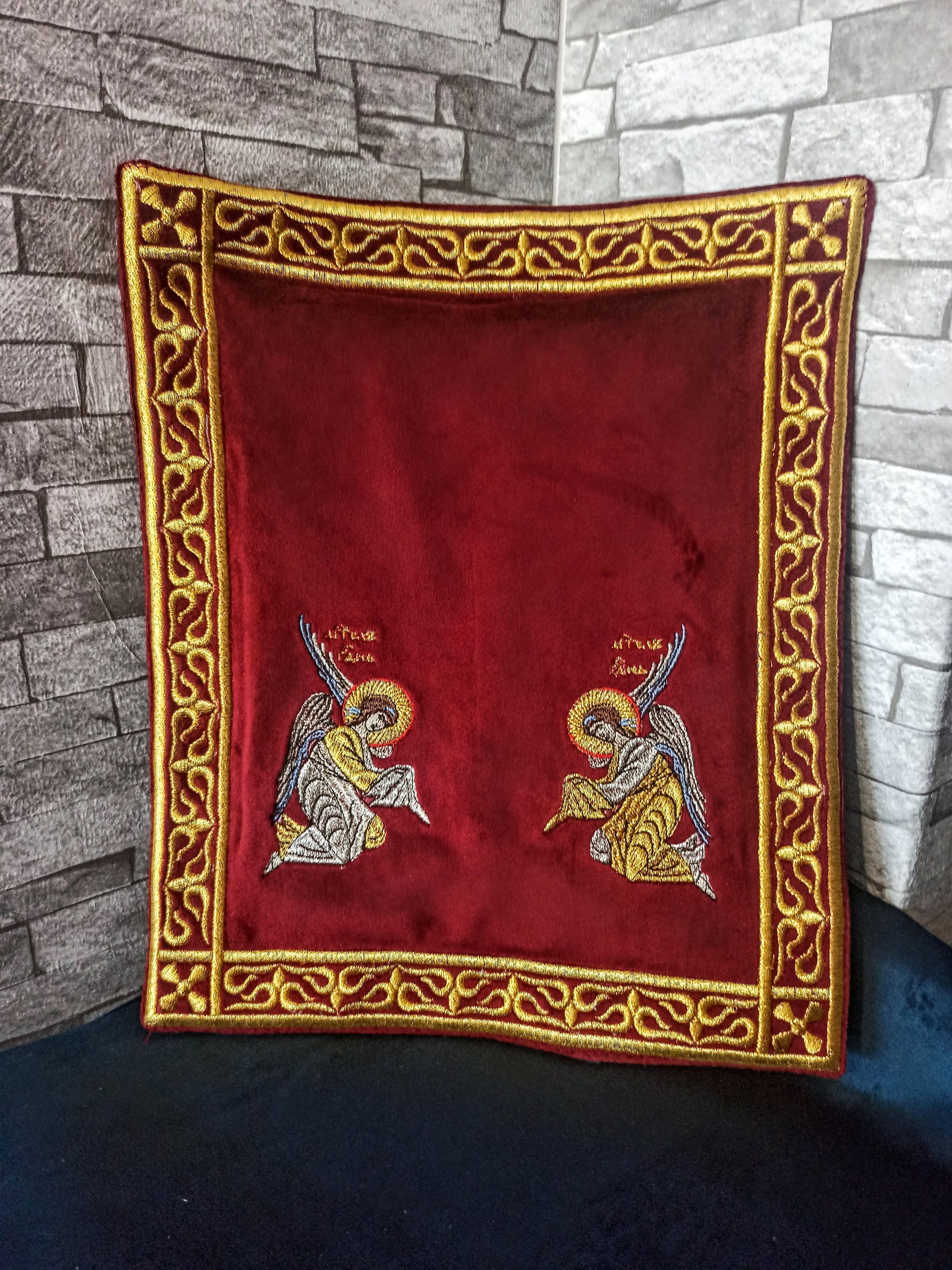 Cross Napkin for the Holy Table. ECCLESIASTICAL COVERS. Orthodox Napkin ...