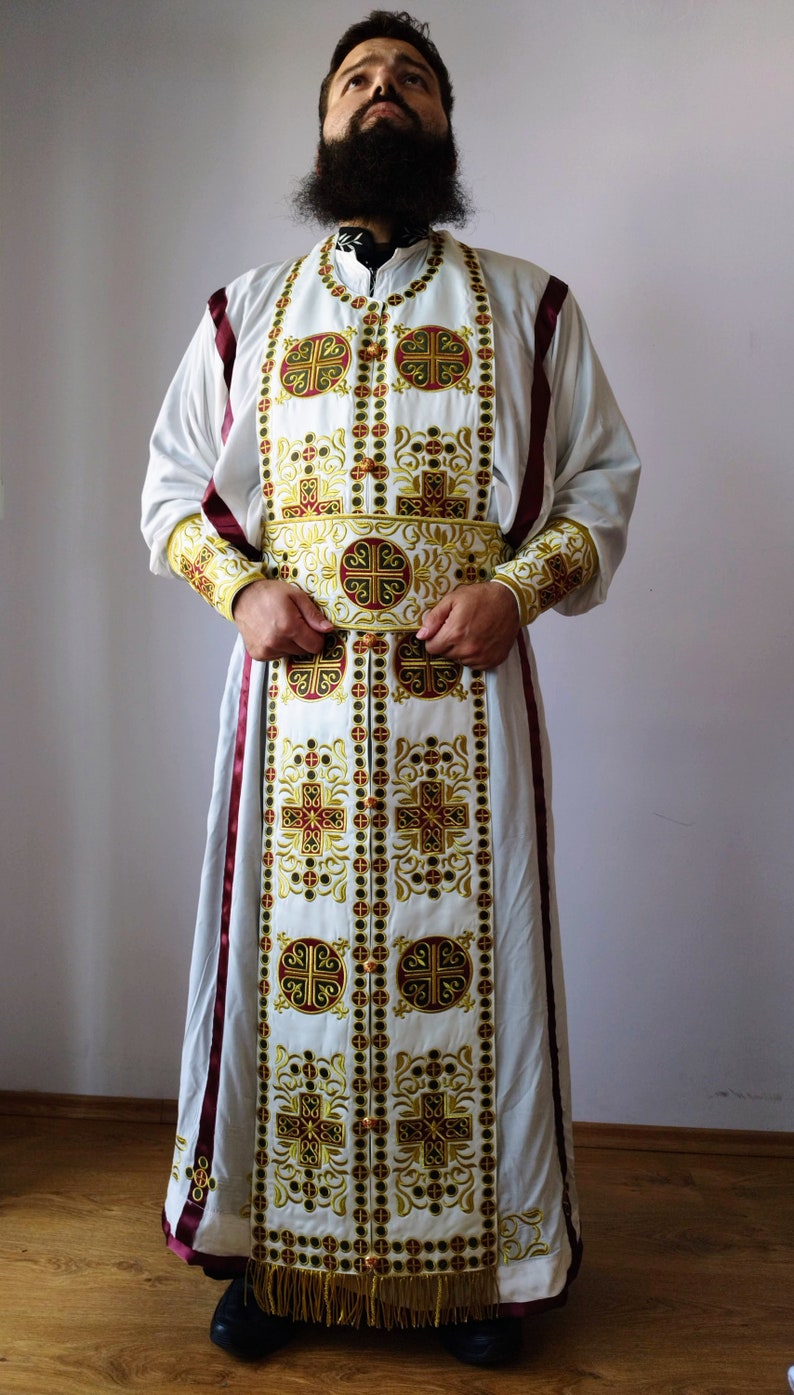 Embroidered Vestment, Priest Vestment, Liturgical Appeal, Priest Robe ...