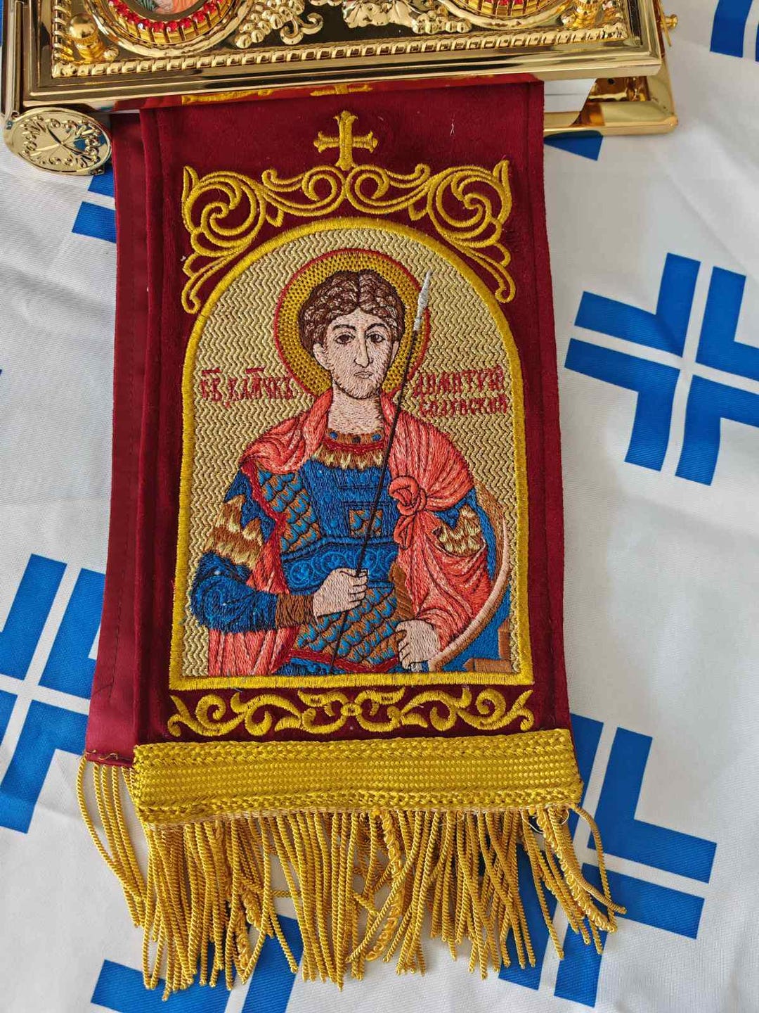 Fully Embroidered Gospel Bookmarks. Set for Orthodox Church ...