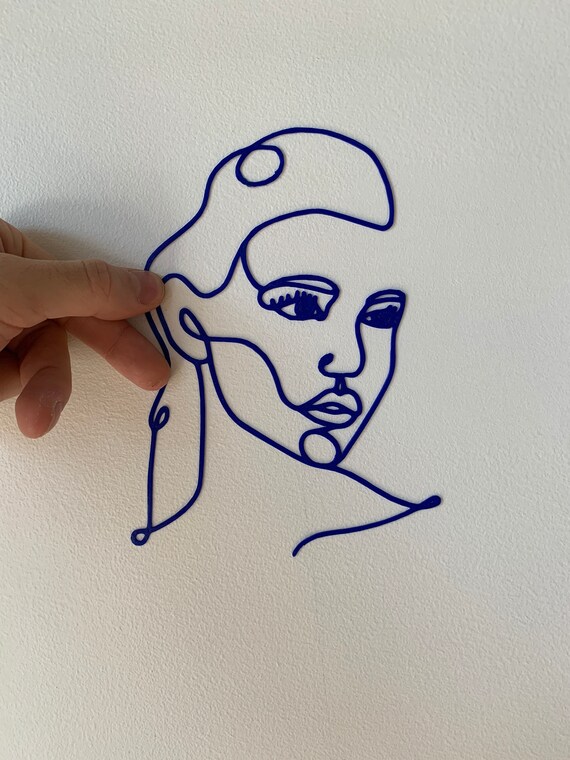 Line Drawing Portrait Sculpture - Etsy
