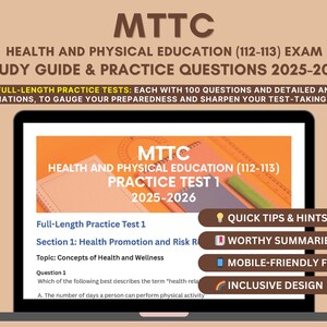 MTTC Health & Physical Education Study Guide: Michigan Teacher ...