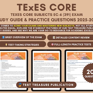 Texes Core Subjects EC-6 Study Guide 2025-2026: Practice Tests - Etsy
