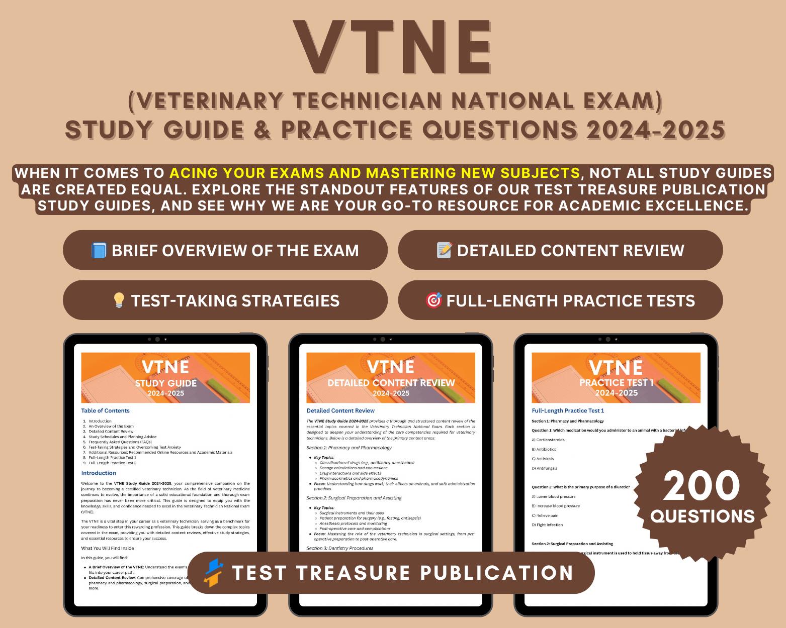VTNE Study Guide 2024-25: In-depth Review, Practice Tests & Exam ...