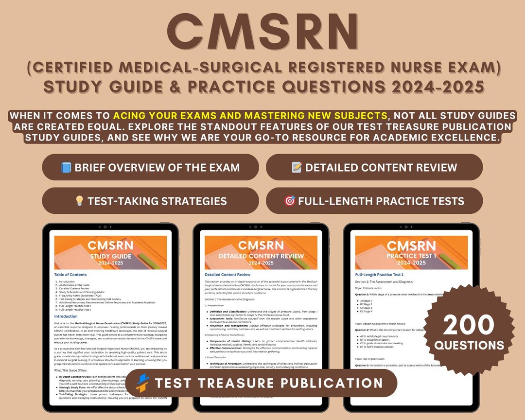 CMSRN Exam Prep 2024-2025: In-depth Content Review, Practice Tests ...