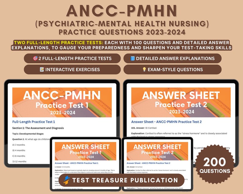 ANCC PMHN Exam Practice Questions 2023-2024 Psychiatric Mental Health ... ANCC PMHN Exam Practice Questions 2023-2024 Psychiatric Mental Health ...