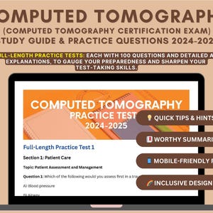 Computed Tomography Study Guide 2024-2025: In-depth Review, Practice ...