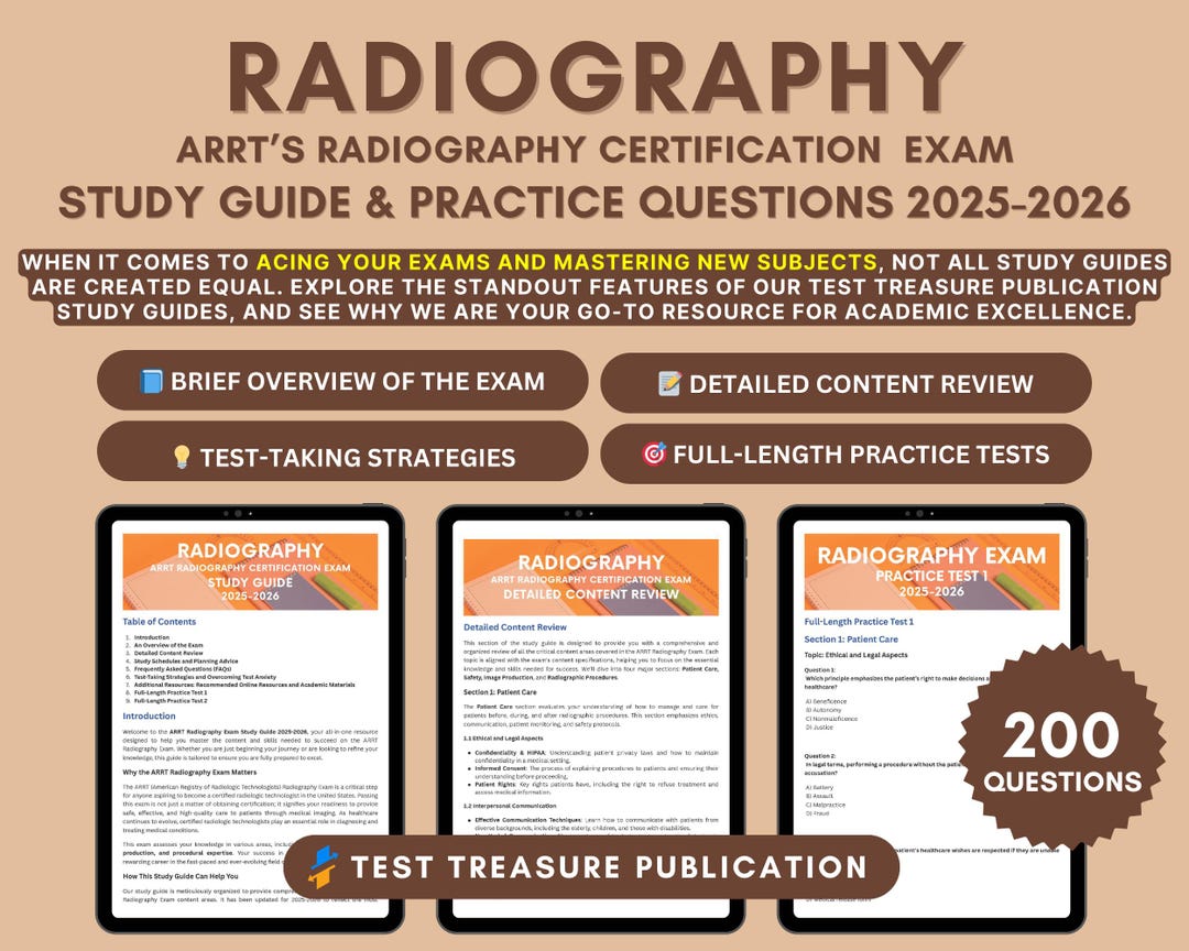 Radiography Exam Study Guide 2025-2026: Practice Tests & Exam Tips ...