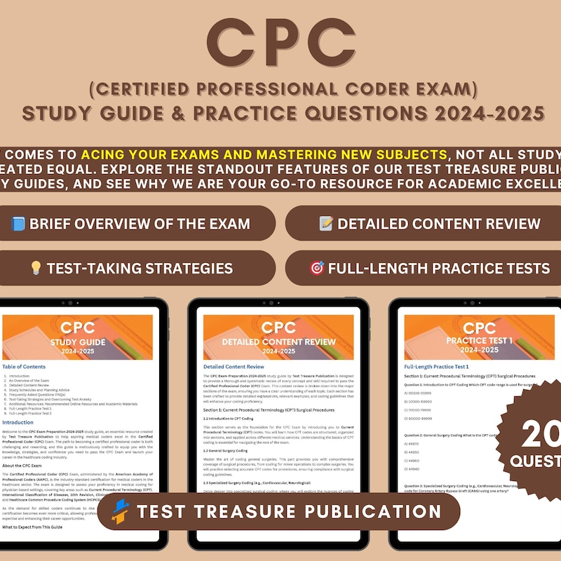 2025 Cpc Study Guide - Etsy UK