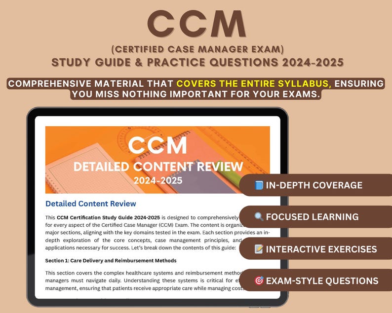 CCM Certification Study Guide 2024-2025: Pass the CCM Exam With ...