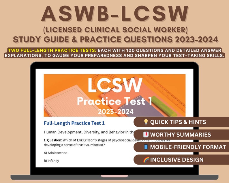 LCSW Clinical Exam Study Guide 2023-2024: In-depth Review, Practice ...