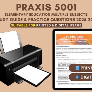 Praxis 5001 Study Guide: Elementary Education, Practice Tests 2025-2026 ...