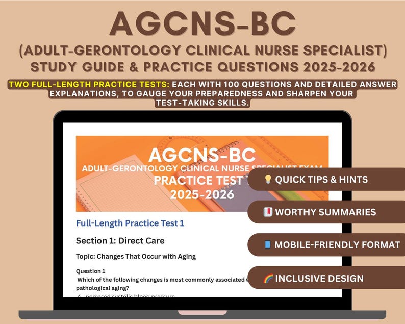 Guide d'étude de l'examen AGCNS-BC 2025-2026 : tests pratiques et ...