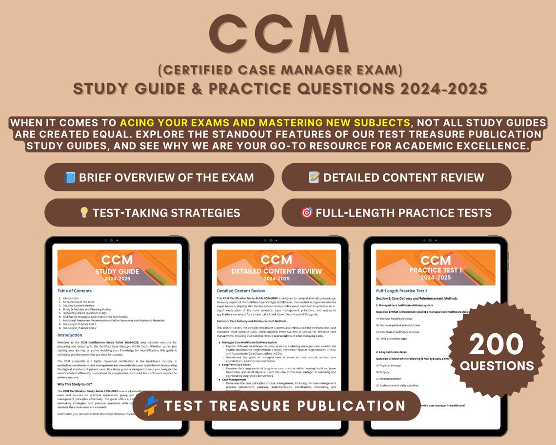 CCM Certification Study Guide 2024-2025: Pass the CCM Exam With ...