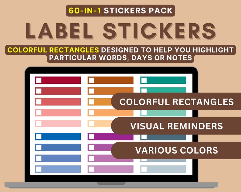 Checklist Bliss: Label Stickers With Checkboxes for Journal - Etsy