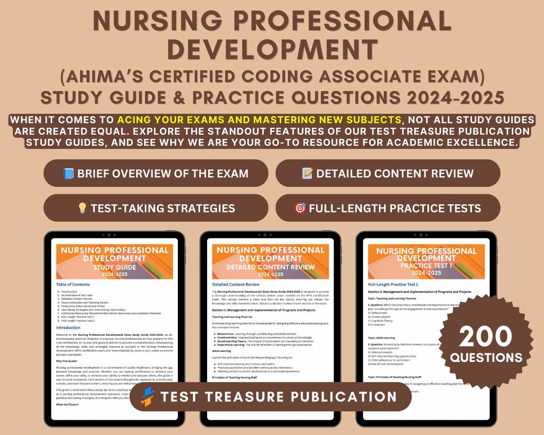 Nursing Professional Development Study Guide 2024-2025: Mastering ANCC ...