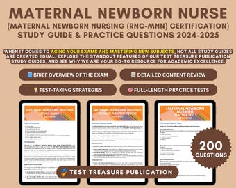 OB Maternal Newborn Nursing Study Guide - Etsy