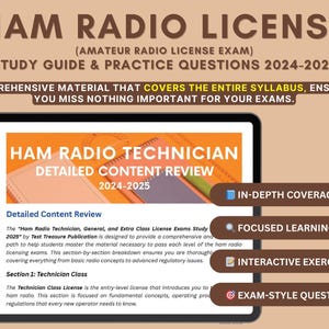Ham Radio License Manual 2024-2025: In-depth Content Review, Practice ...