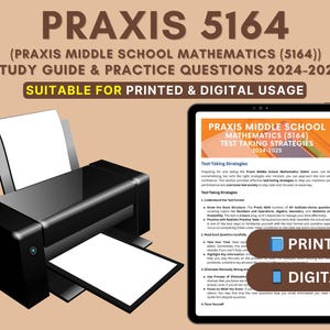 Praxis Middle School Mathematics 5164 Study Guide 2024–2025: Detailed ...