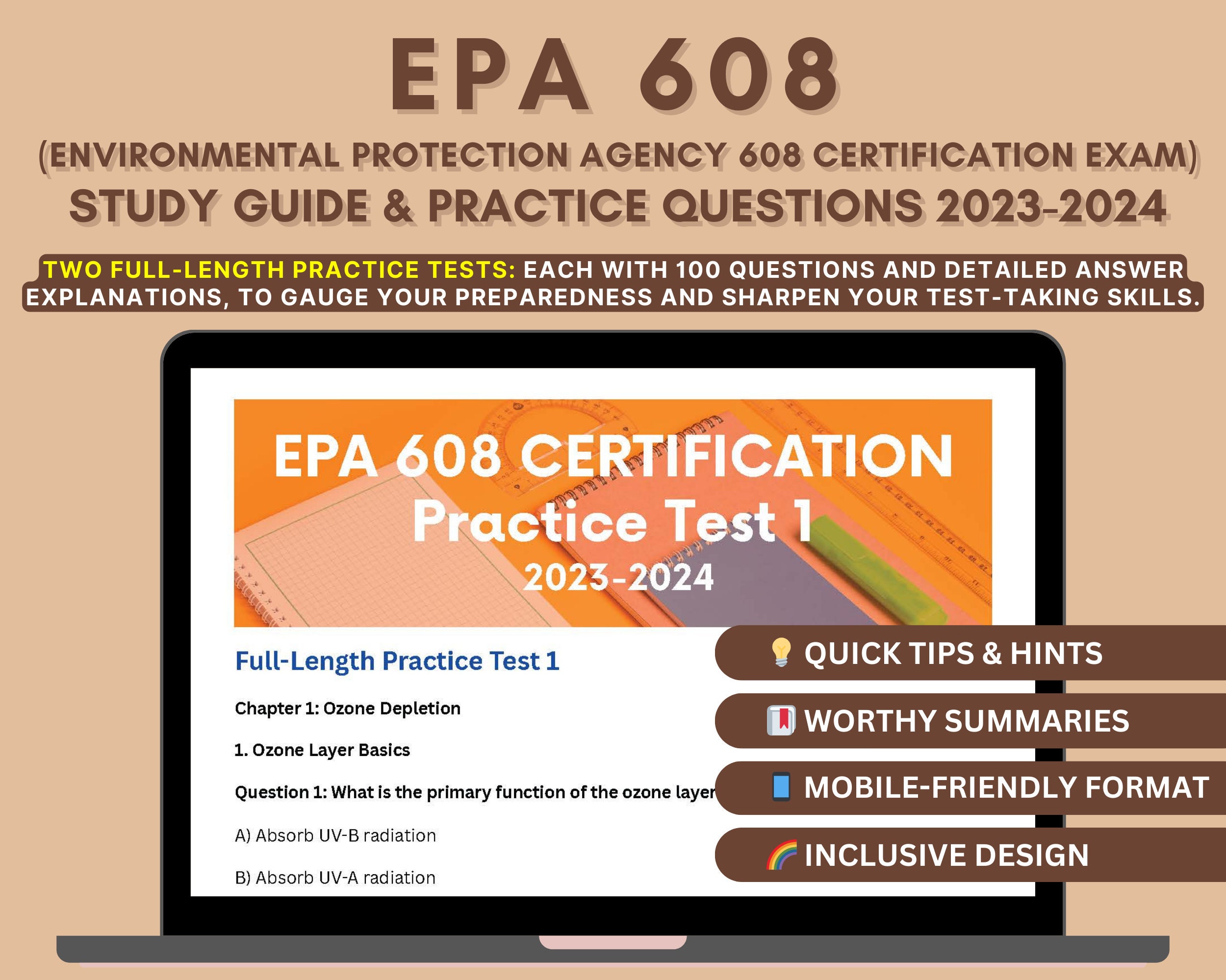 EPA 608 Study Guide 2023-2024: In-depth Content Review, Practice Tests ... EPA 608 Study Guide 2023-2024: In-depth Content Review, Practice Tests ...