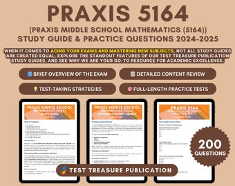 Praxis 5164 | Middle School Mathematics - Etsy