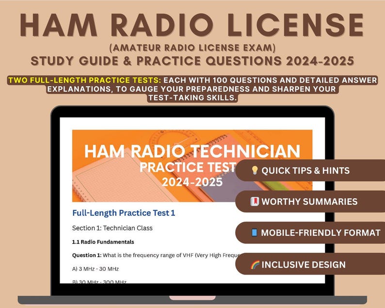 Ham Radio License Manual 2024-2025: In-depth Content Review, Practice ...