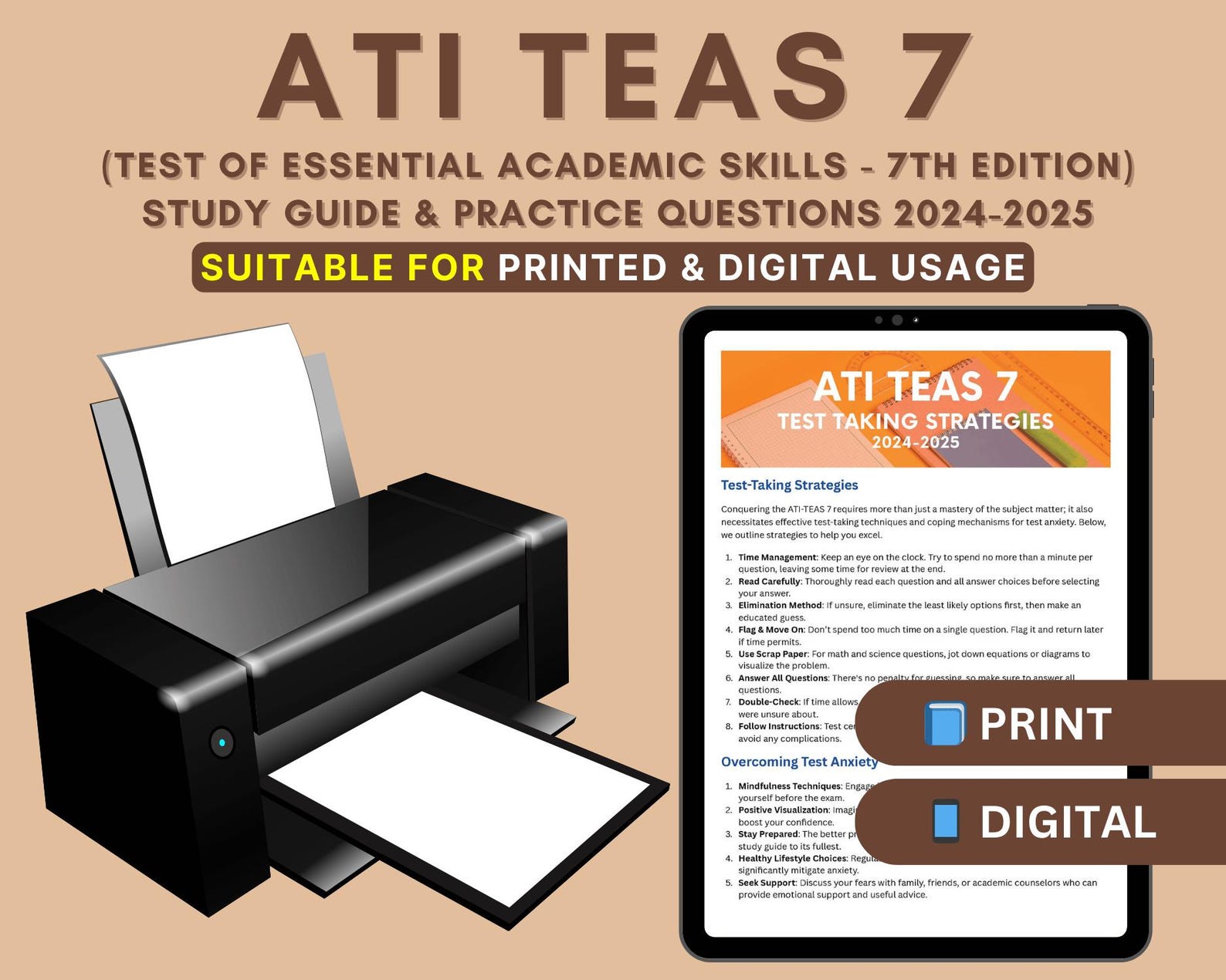 ATI TEAS 7 Study Guide and Practice Questions 2024-25: ATI Teas 7 Exam ...