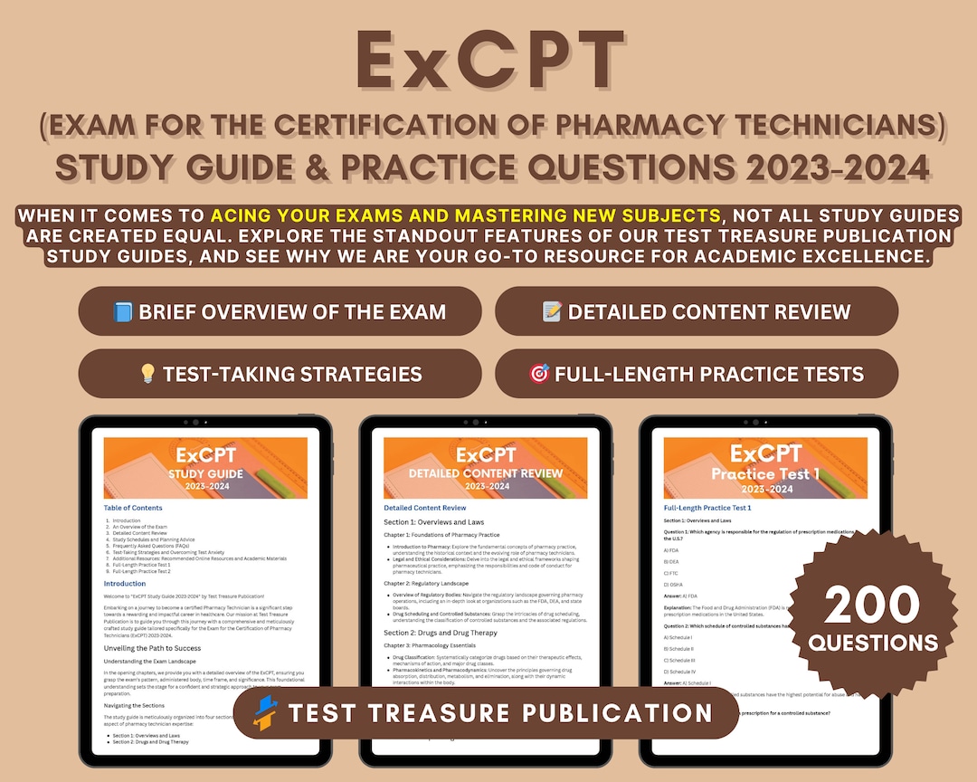Excpt Study Guide 2023-24: In-depth Content Review, Practice Tests ...