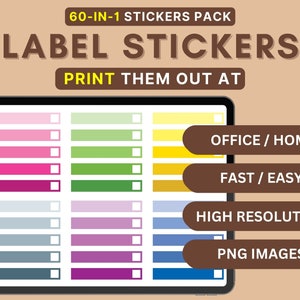 Checklist Bliss: Label Stickers With Checkboxes for Journal - Etsy