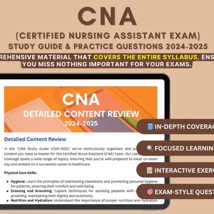 CNA Study Guide 2024-2025: In-depth Content Review, Practice Tests ...