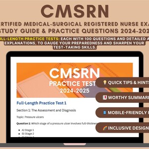 CMSRN Exam Prep 2024-2025: In-depth Content Review, Practice Tests ...